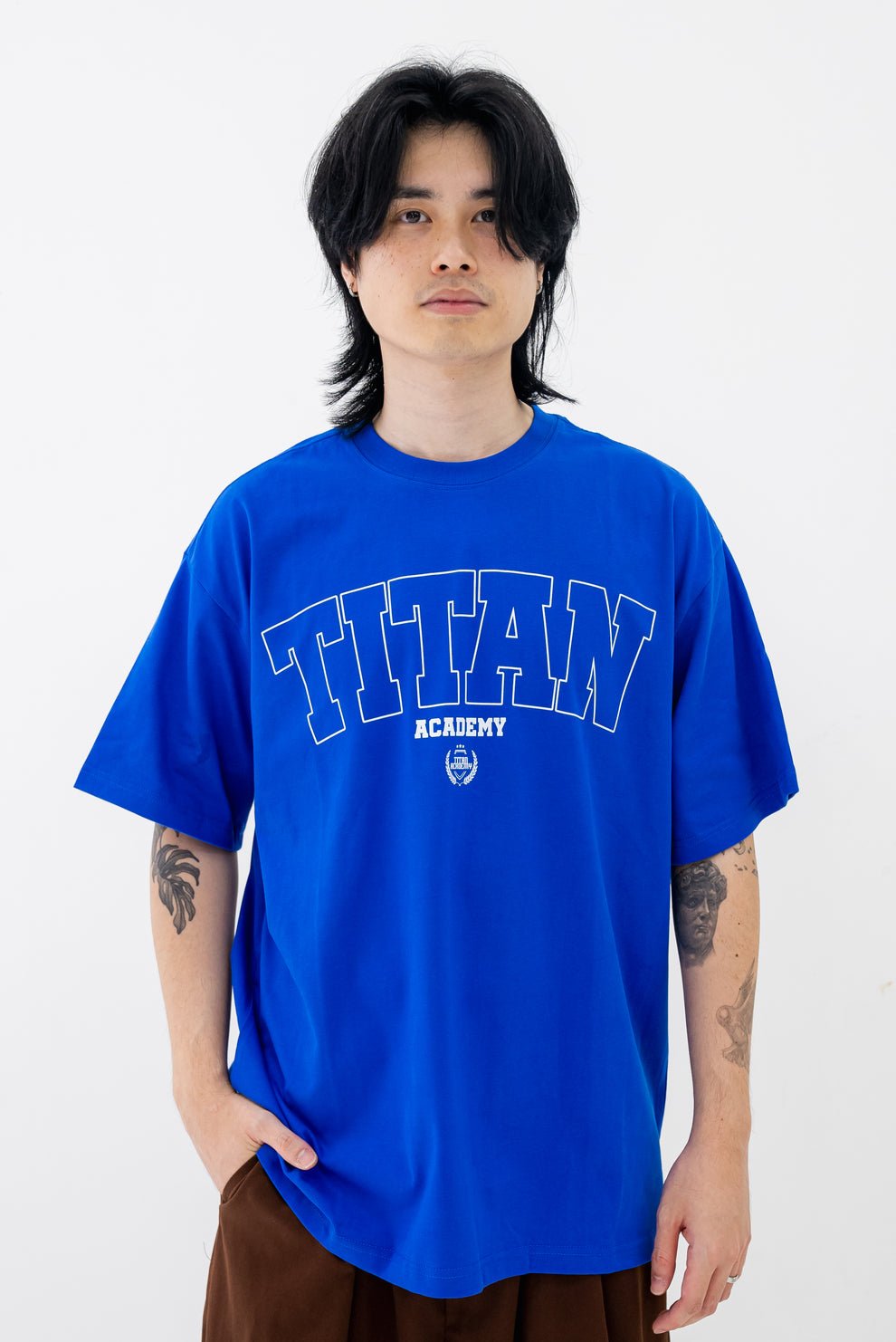 Titan Academy Oversized T-shirt – TEAM TITAN STORE